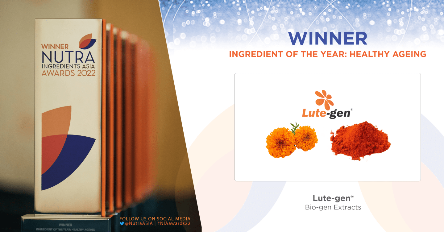 Lute-gen®- Ingredient of the Year: Healthy Ageing! | Choose Good Health™