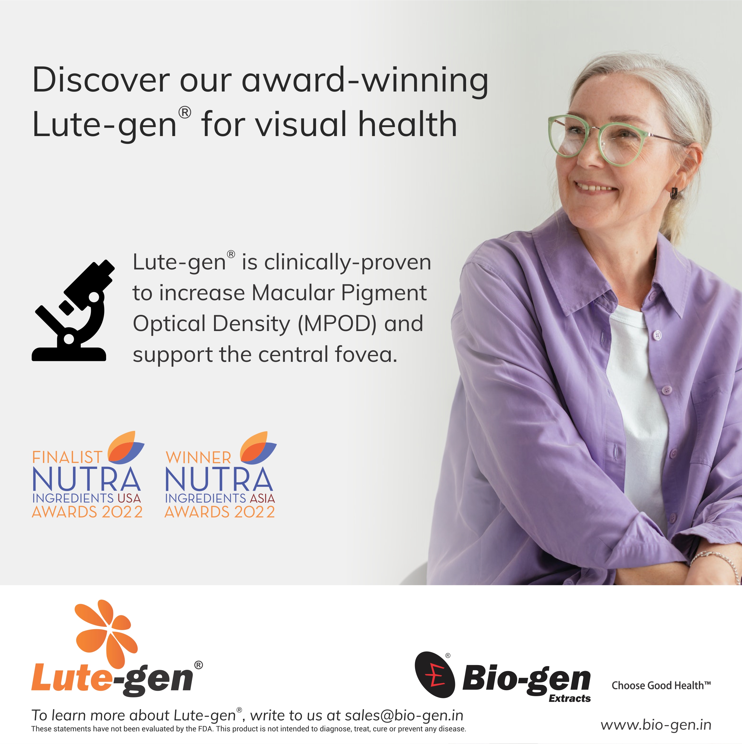 Choose Visual Health, Choose Lute-gen® | Choose Good Health™